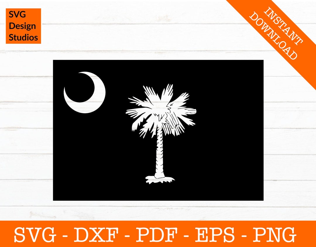 South Carolina Svg, South Carolina State Flag Svg, Clipart SVG - Cut ...