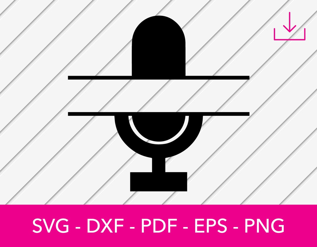 Microphone Svg, Mic Svg, Mic Split Frame Svg, Podcast Svg, Recording ...