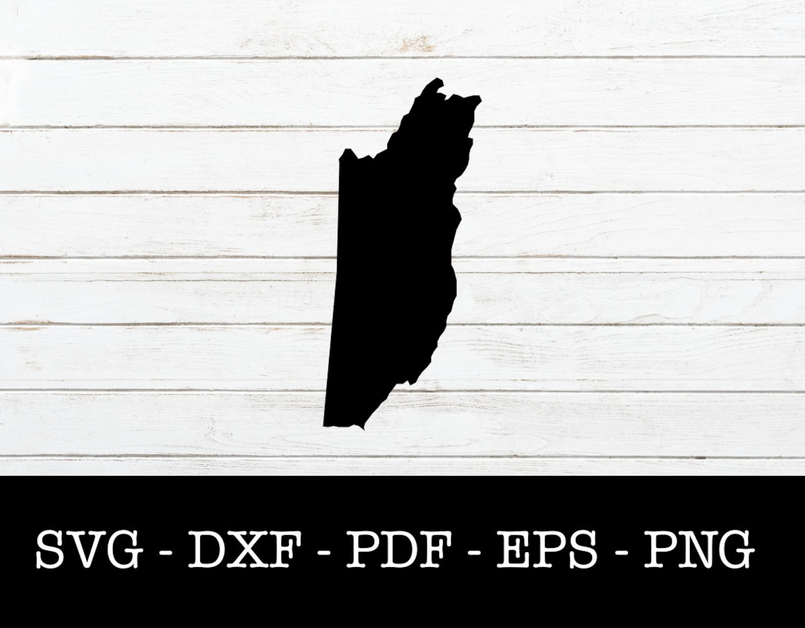 Belize Map Shape SVG Cut File PNG DXF Cricut Vector - Etsy