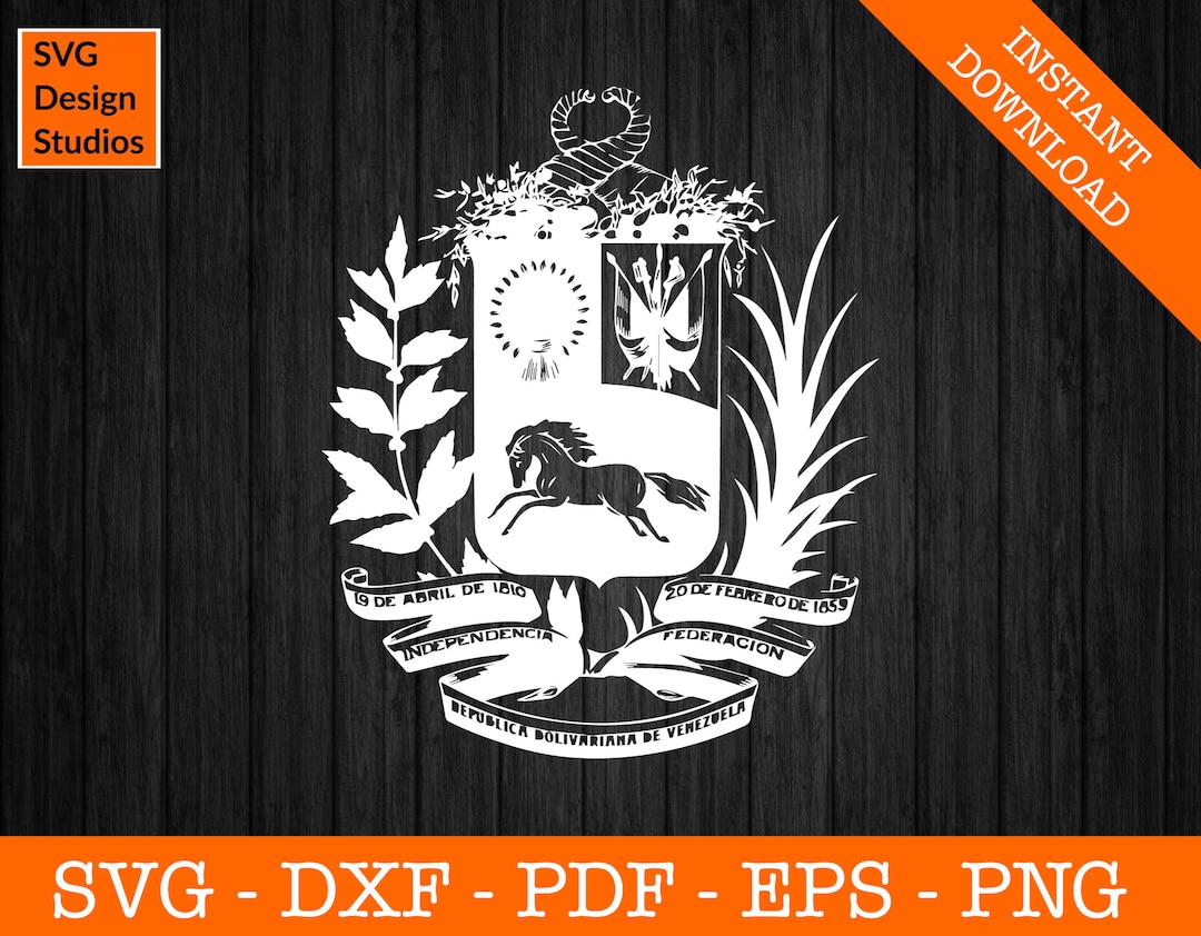 Escudo de Venezuela - Venezuela Coat of arms - vintage design🌯 O ...