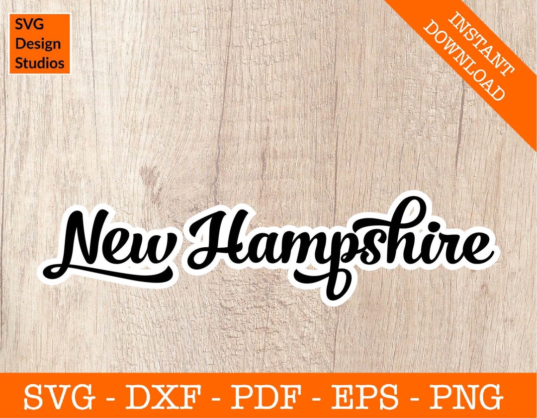 Retro New Hampshire Svg, New Hampshire State Svg, University, College ...