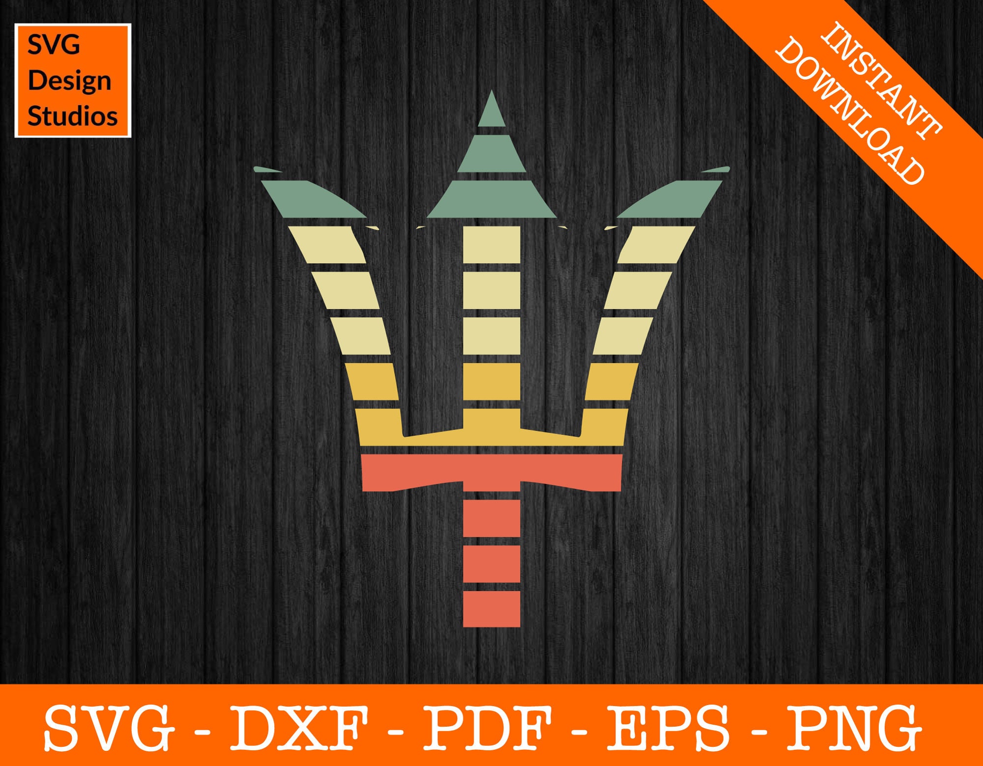 Retro Barbados Svg, Barbados Trident Svg, Barbados Flag Svg, Clipart ...
