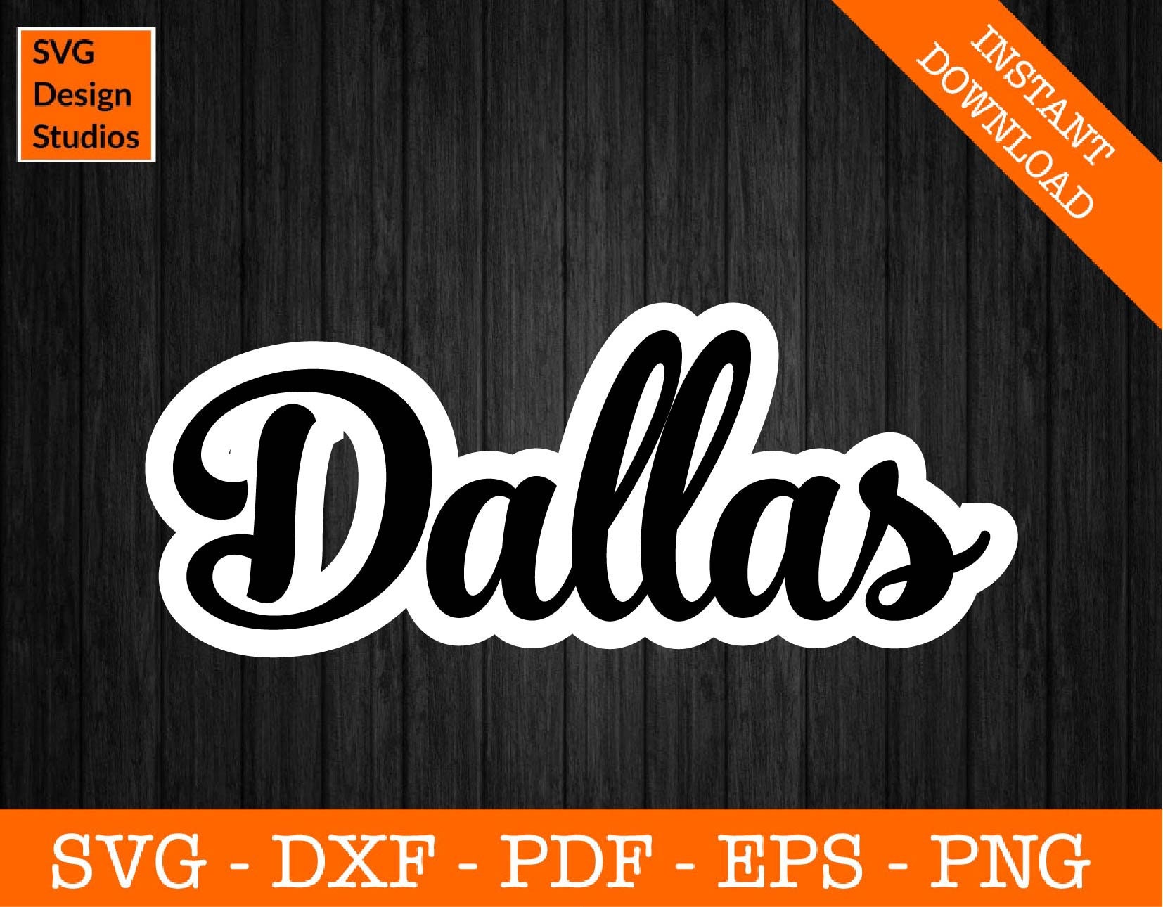 Retro Dallas Svg, Dallas, Texas Silhouette SVG Cut File - PNG - DXF ...