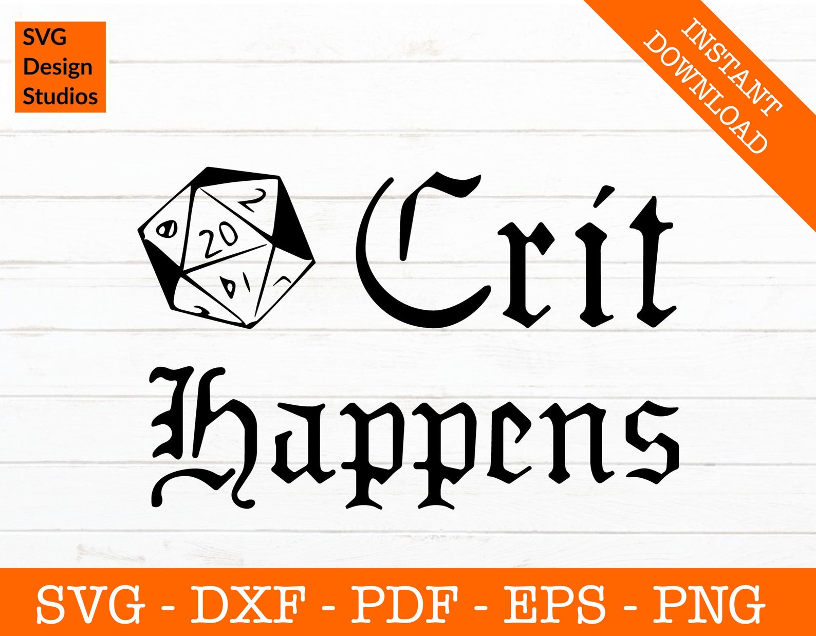 D&D Svg, Crit Happens Svg, Role Playing Svg, Dice Svg, D20, Critical ...