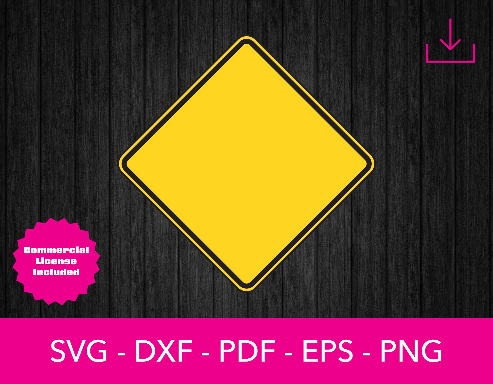 Yellow Road Warning Sign Svg Baby on Board Sign Svg Yellow | Etsy