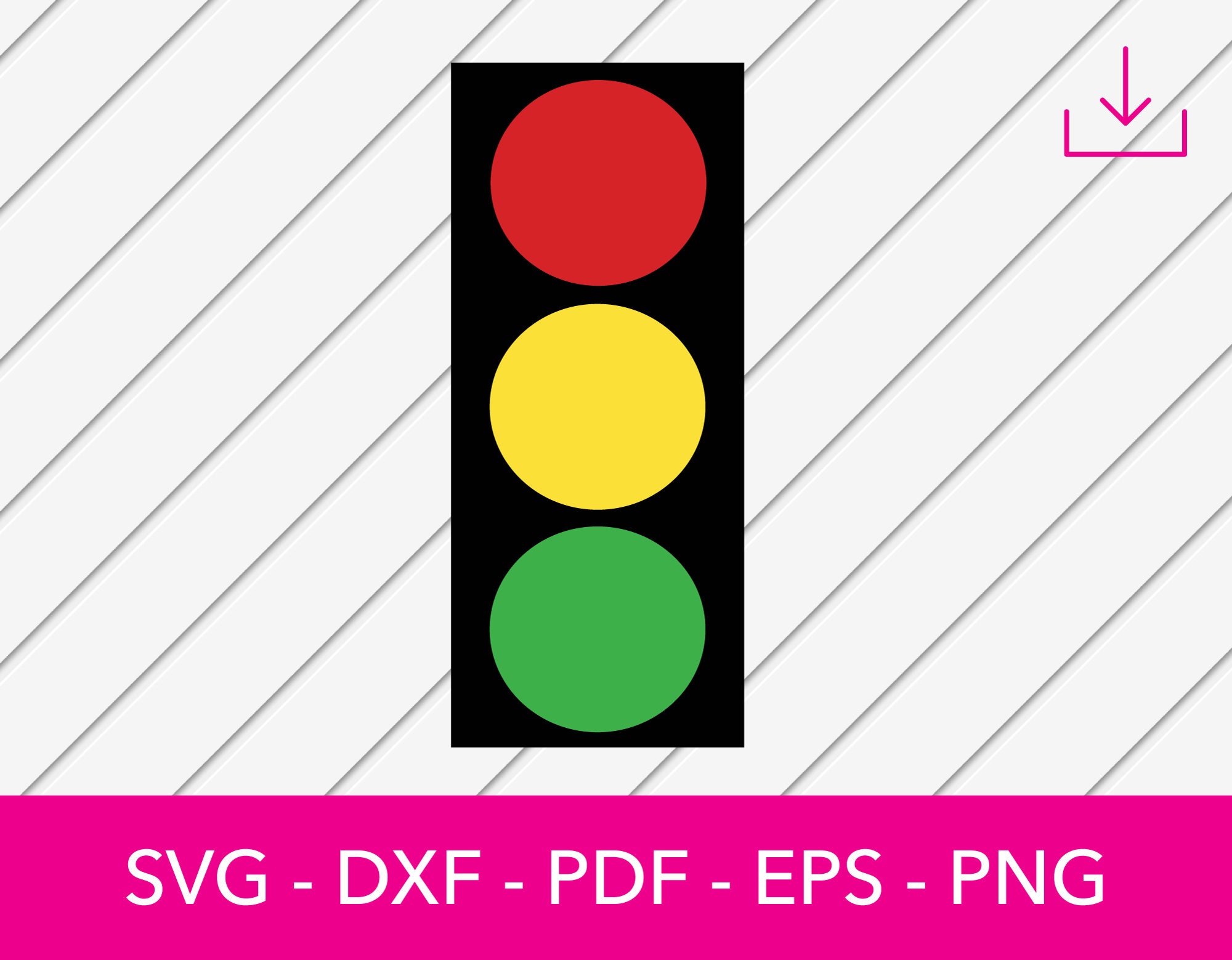 Red Light Svg Red Light Traffic Light Svg Silhouette SVG Cut - Etsy