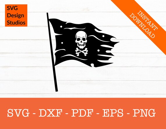 Cricut Download Decal Shape Vector Clipart Pirate Flag Svg DXF ...