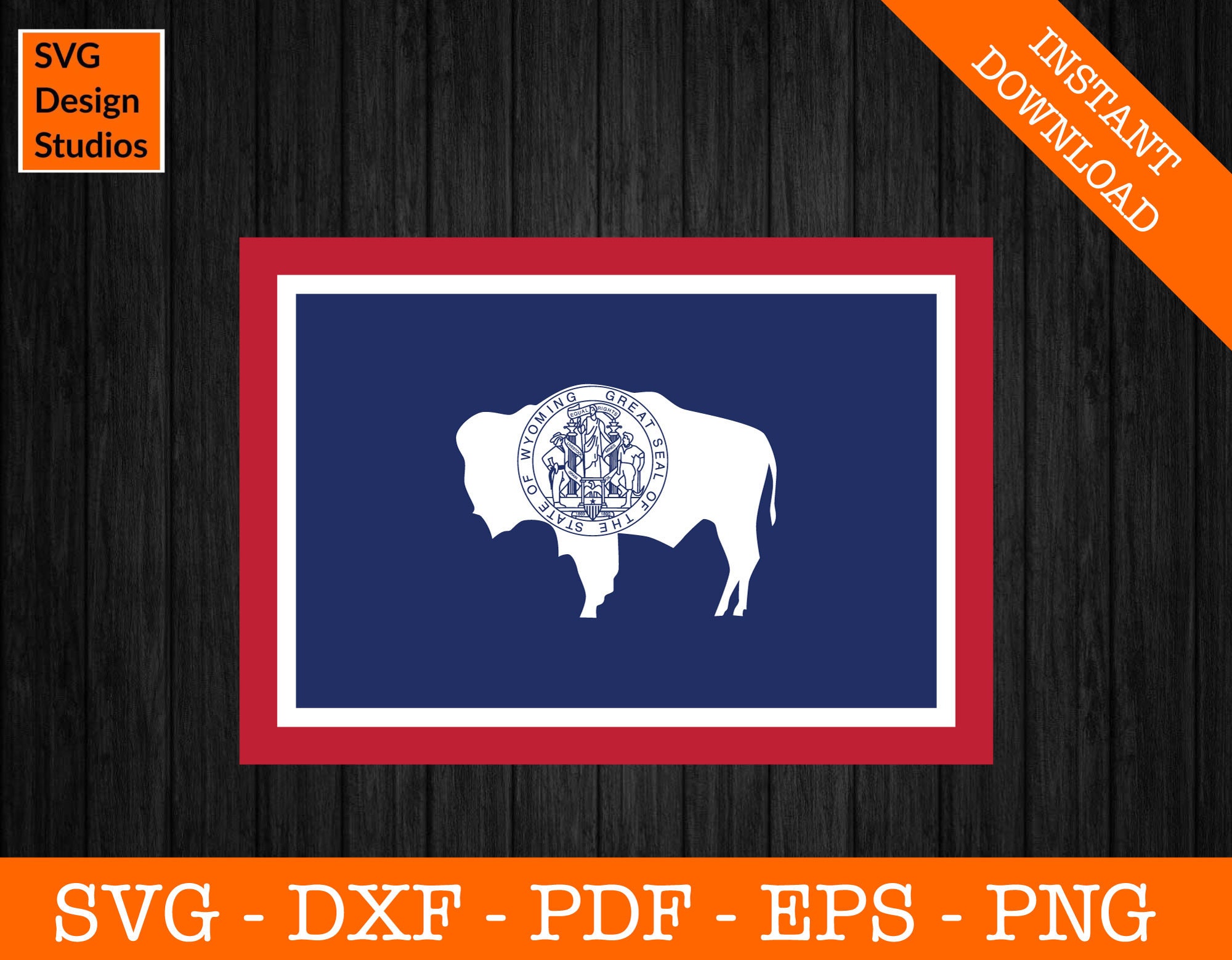 Wyoming Svg Buffalo Svg Wyoming State Flag Svg Clipart SVG | Etsy