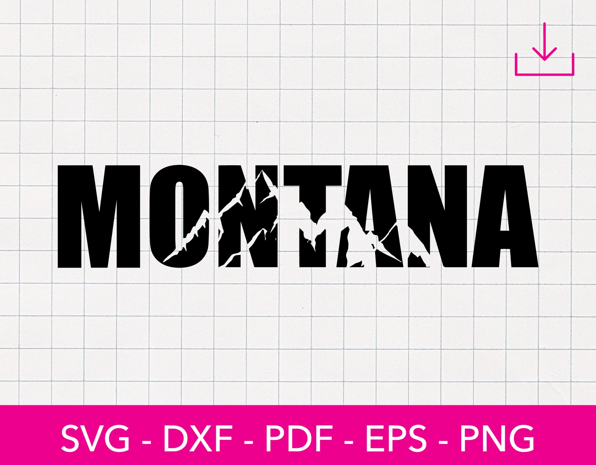 Montana Svg Mountains Svg Rockies Svg Clipart SVG Cut - Etsy