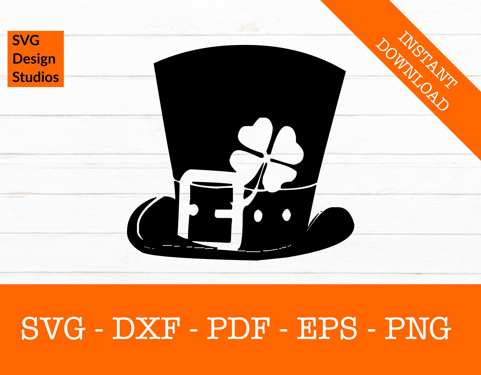 Irish Top Hat Svg Leprechaun Hat Svg Silhouette Shadow Svg Etsy