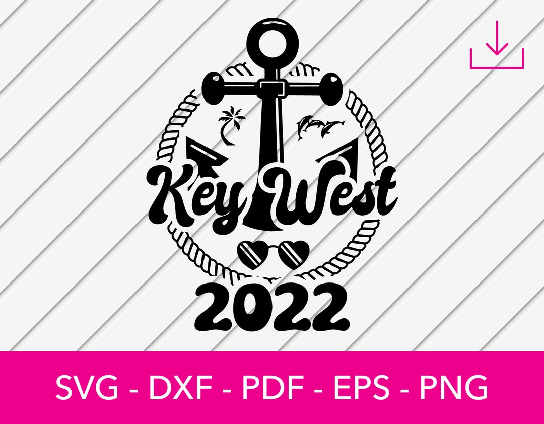 Key West, Florida Keys 2022 Vacation Shirt Design SVG Cut File Cutting ...