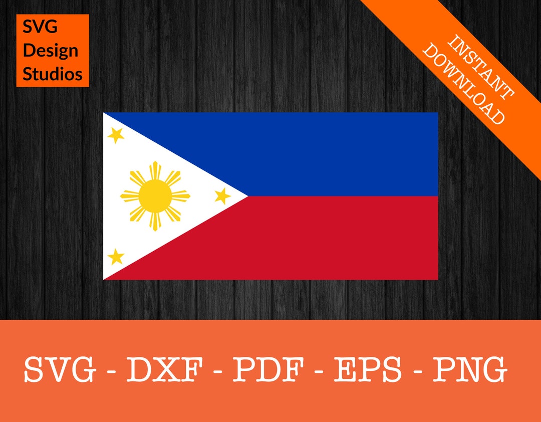 Philippines National Flag Clipart SVG - Cut File - PNG - DXF - Cricut ...