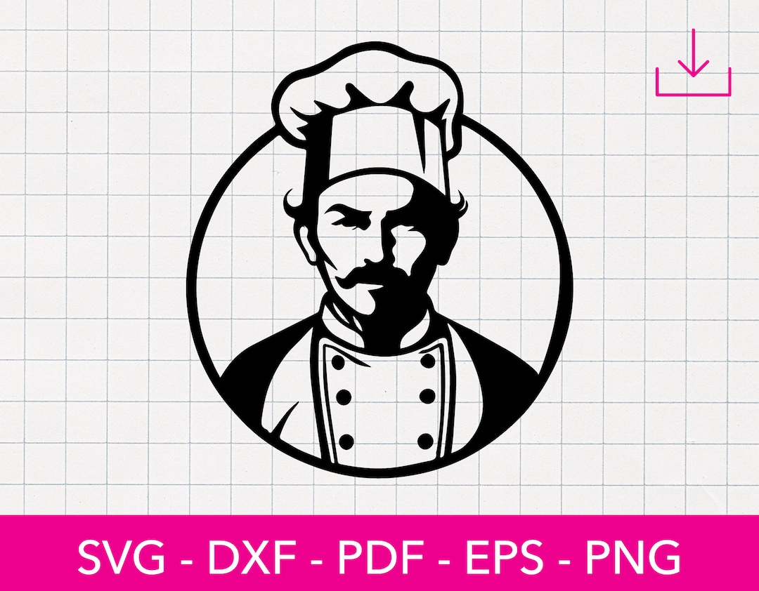Logo Svg chef cuisinier, Svg toque, Svg cuisine, Svg cuisine, Svg ...