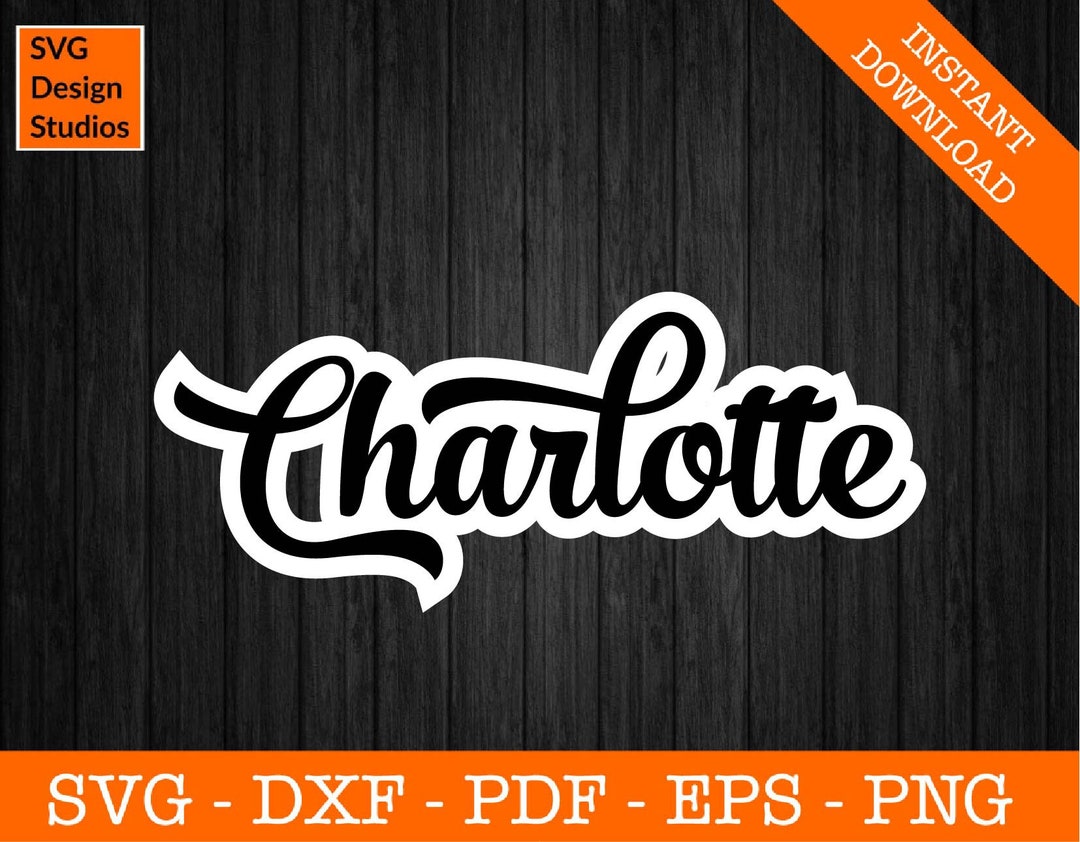 Retro Charlotte Svg, Charlotte, North Carolina Silhouette SVG Cut File ...