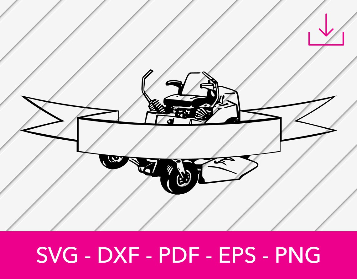 Zero Turn Lawnmower Svg Lawn Mower Svg Split Frame - Etsy