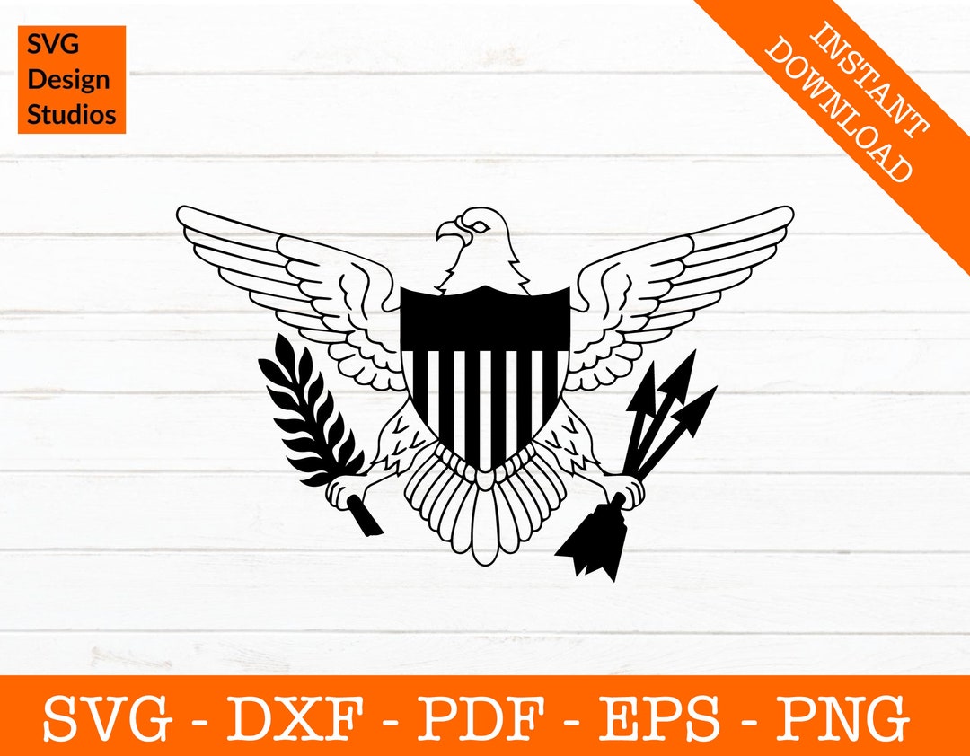 United States Eagle Seal Svg, US Eagle Svg, Quarter Svg - Cut File ...