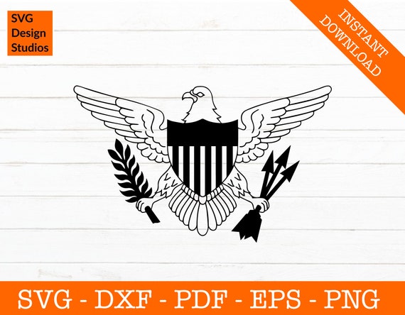 United States Eagle Seal Svg US Eagle Svg Quarter Svg Cut - Etsy