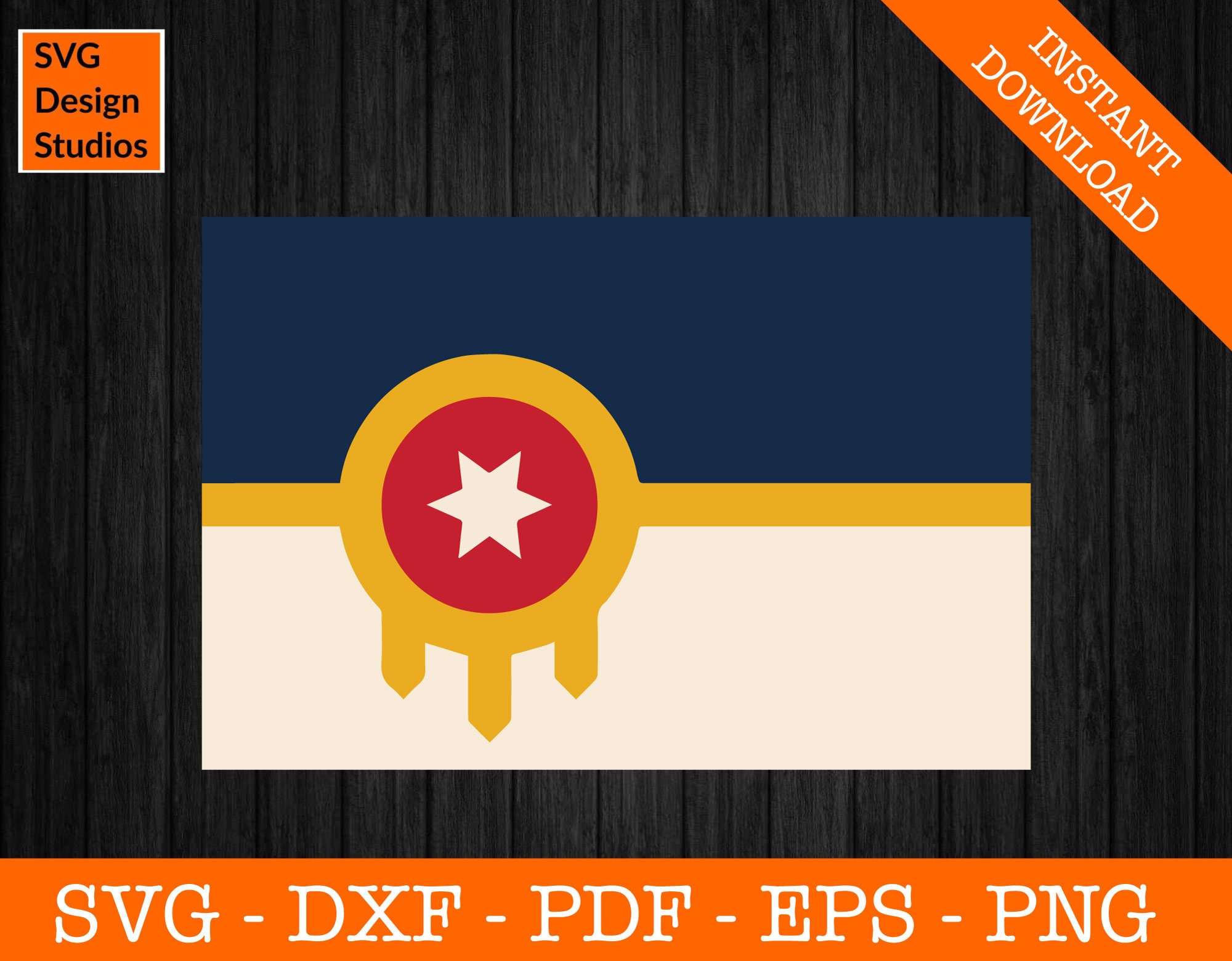 Tulsa Svg, Oklahoma Svg, Tulsa City Flag Svg, Oklahoma SVG - Cut File ...