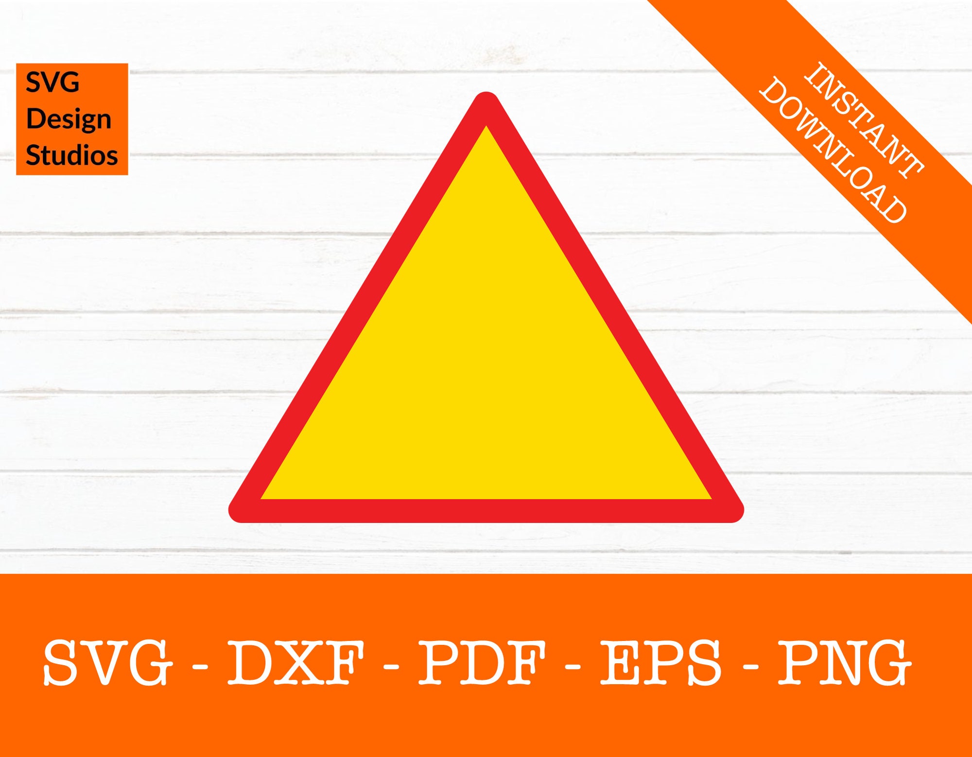 Blank Triangle Road Sign Svg Silhouette Shadow SVG Cut File | Etsy