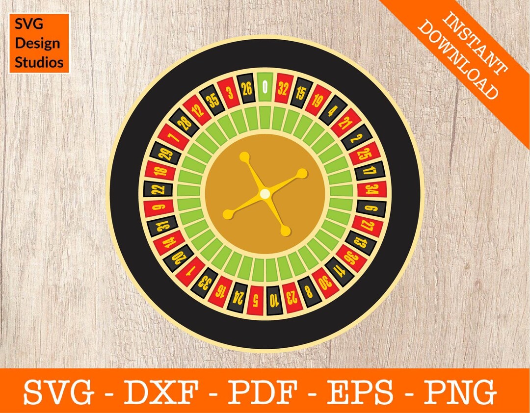 Roulette Wheel Svg, Roulette Svg, Las Vegas Svg, Casino Svg, Gambling ...