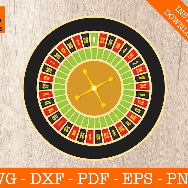 Roulette Svg - Etsy