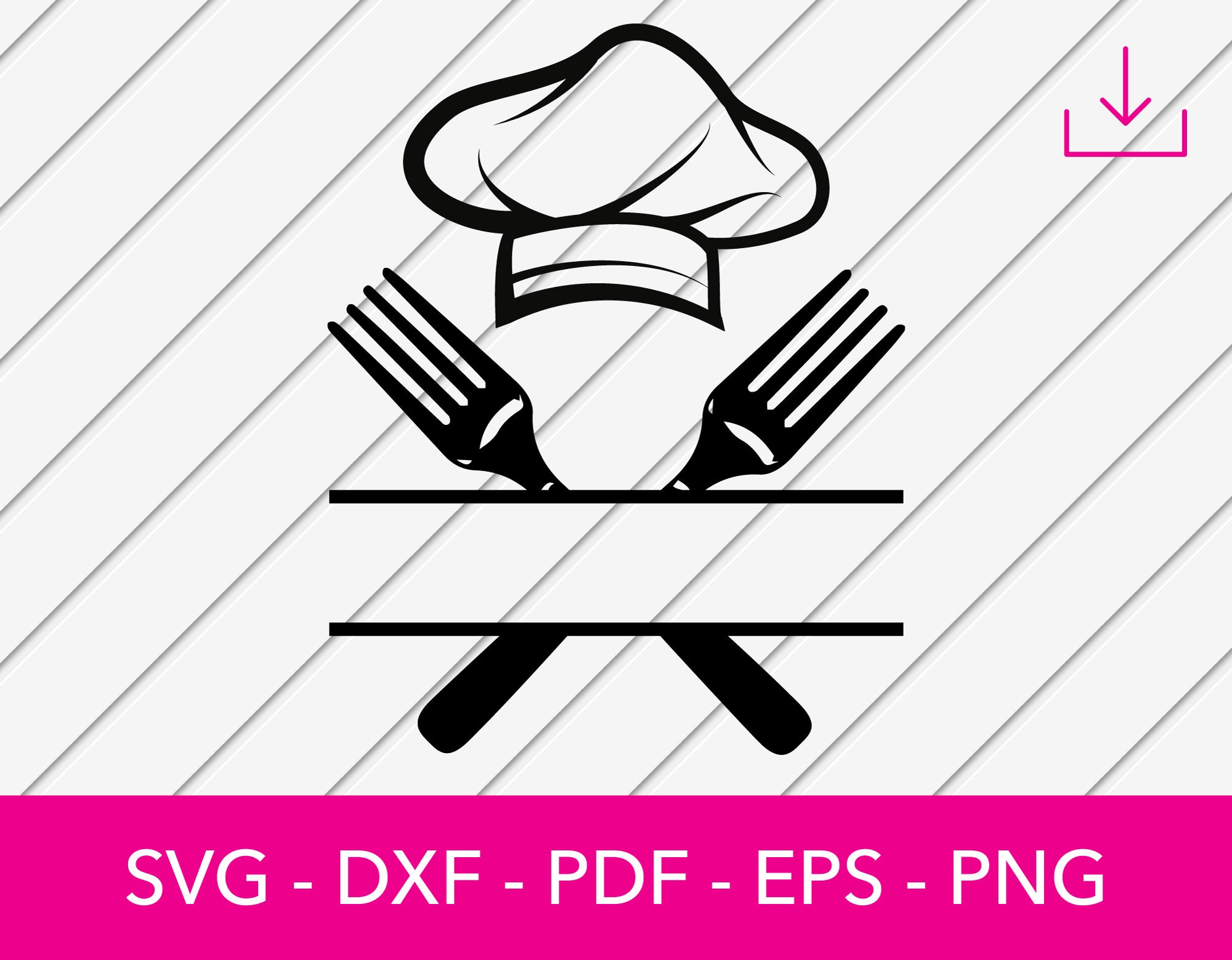 Chef Logo Svg Split Frame Svg Chef Hat Svg Cooking Svg - Etsy