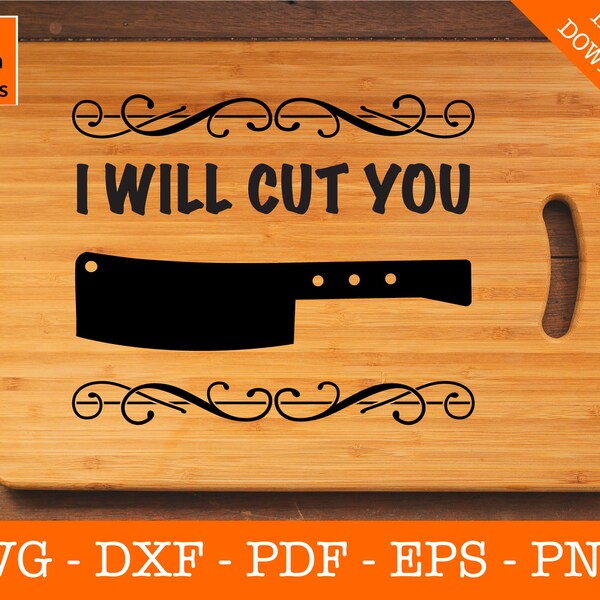 I Will Cut You Cutting Board - Etsy