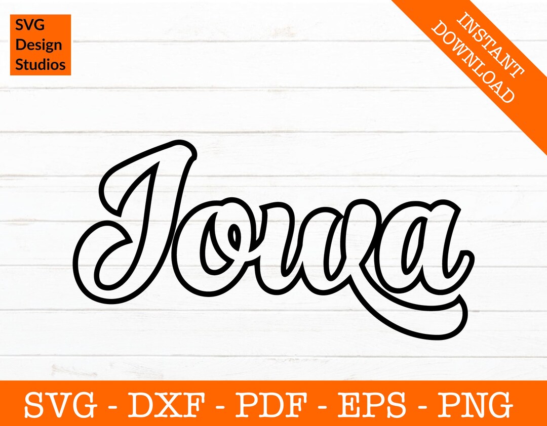 Retro Iowa Svg, Iowa State Svg, University, College, Clipart, Classic ...