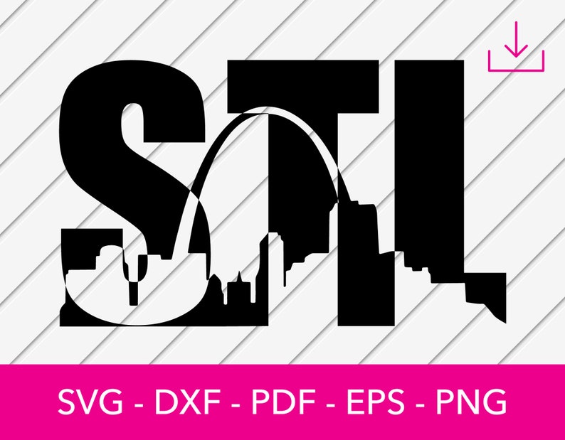 St Louis Arch Svg St Louis Svg Saint Louis Skyline Svg - Etsy Denmark