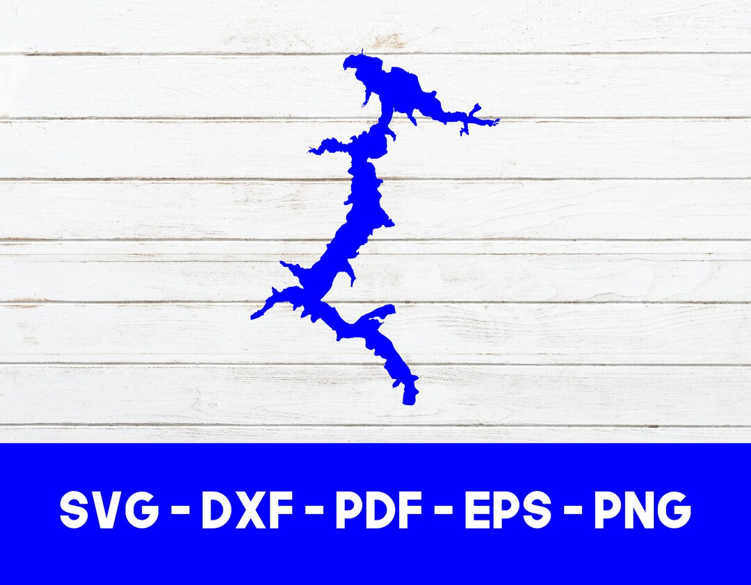 Lake Coeur D'alene, Idaho Map Shape SVG Cut File - PNG - DXF - Cricut ...