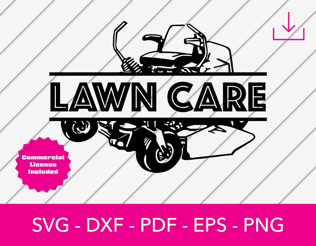 Zero Turn Lawnmower Svg, Lawn Mower Svg, Split Frame, Silhouette SVG ...
