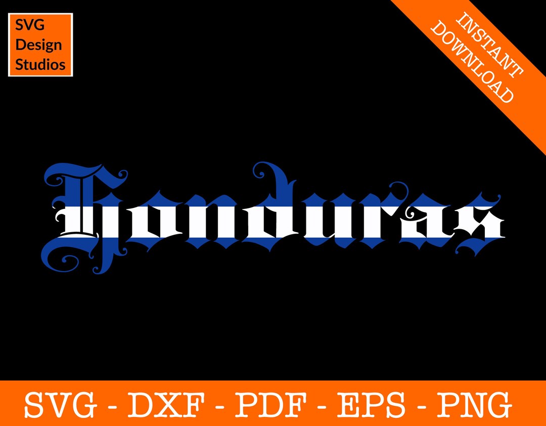 Honduras Svg, Honduras National Flag Clipart SVG - Cut File - PNG - DXF ...