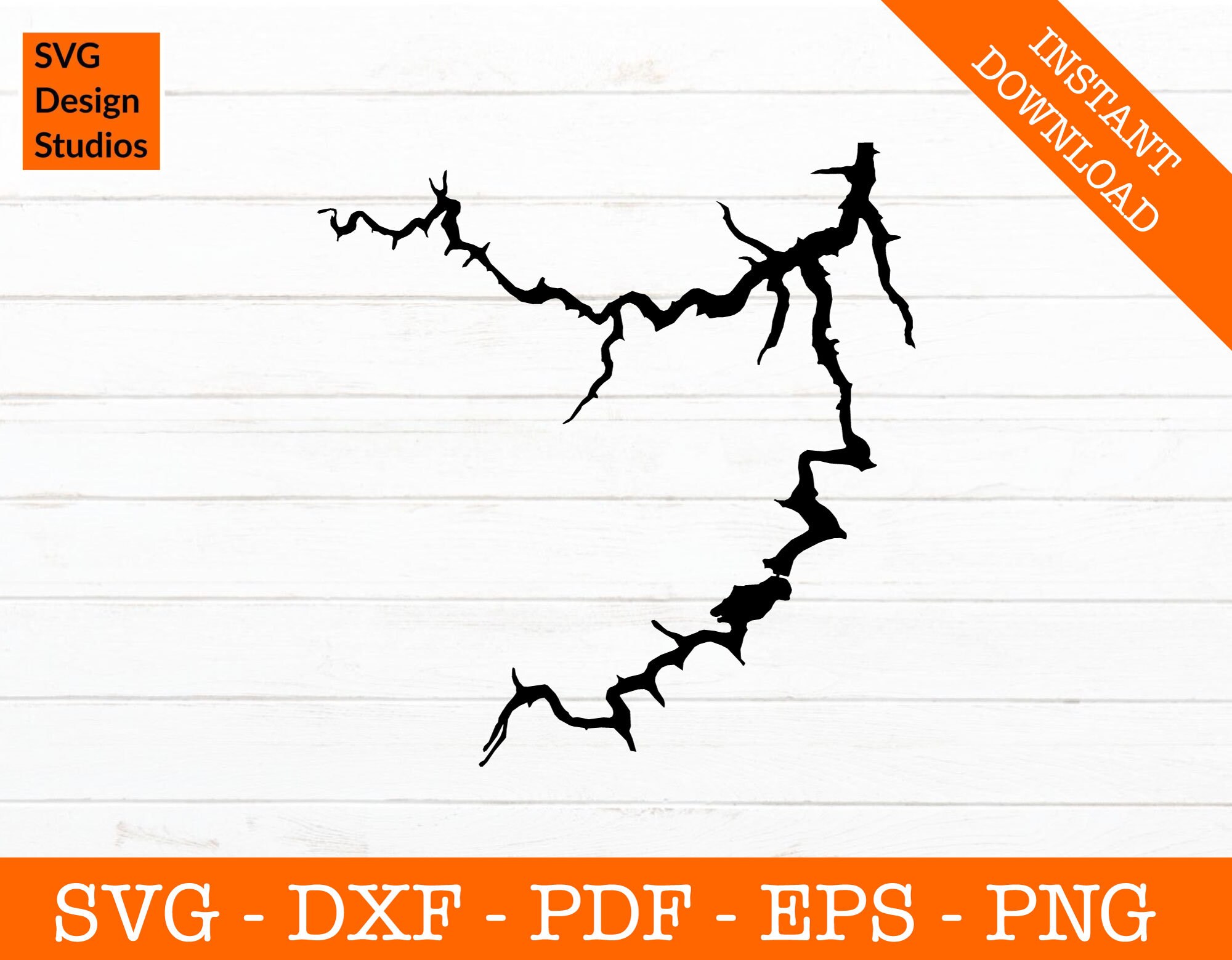 Lake Malone Kentucky Map SVG Cut File PNG DXF Cricut - Etsy