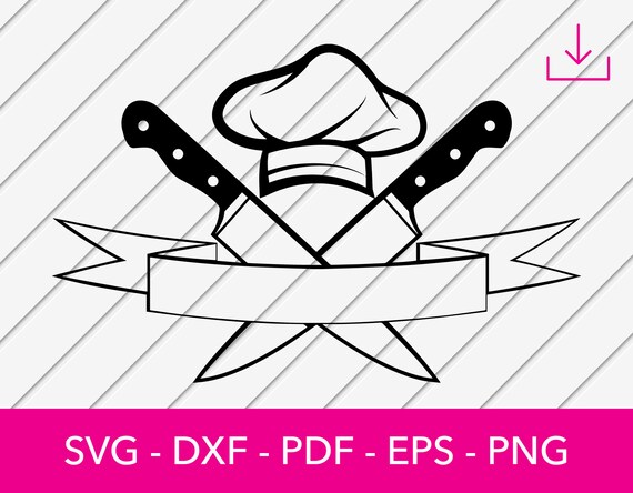 Chef Svg Monogram Frame Svg Cooking Svg Kitchen Svg | Etsy