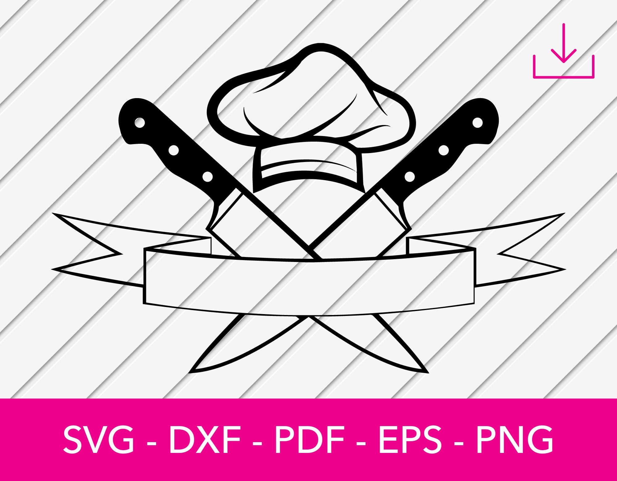 Chef Svg Monogram Frame Svg Cooking Svg Kitchen Svg | Etsy