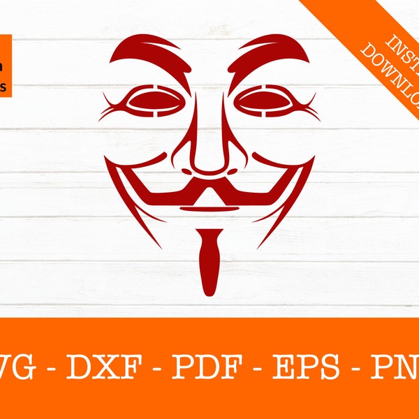 Anonymous Svg - Etsy