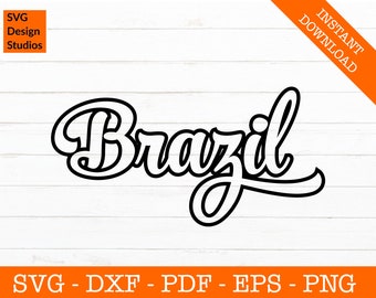 Brazil Flag Dxf | Etsy