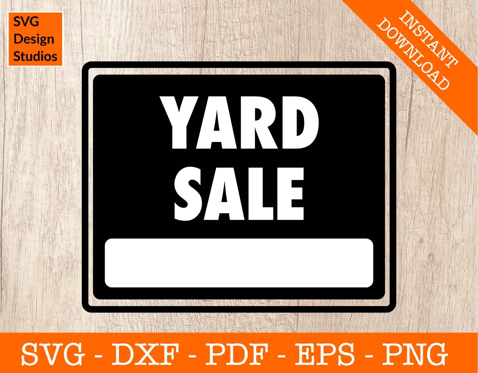 Yard Sale Sign Svg, Garage Sale Silhouette SVG Cut File - PNG - DXF ...