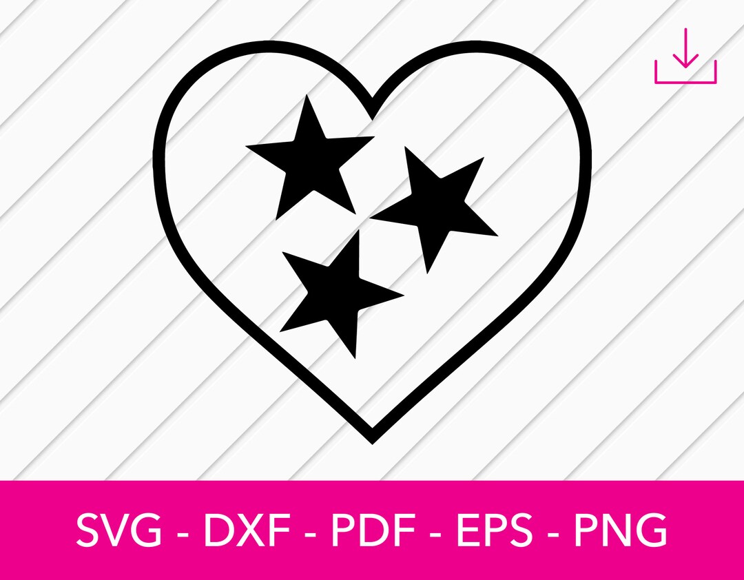 Tennessee Svg, Tennessee Tristar Svg, Tennessee Flag Svg, TN Flag Svg ...