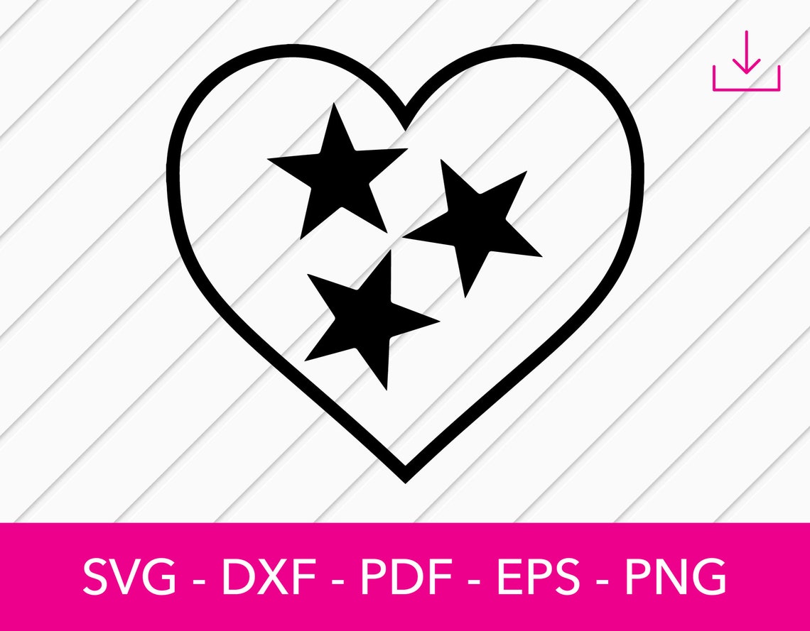 Tennessee Svg Tennessee Tristar Svg Tennessee Flag Svg TN | Etsy