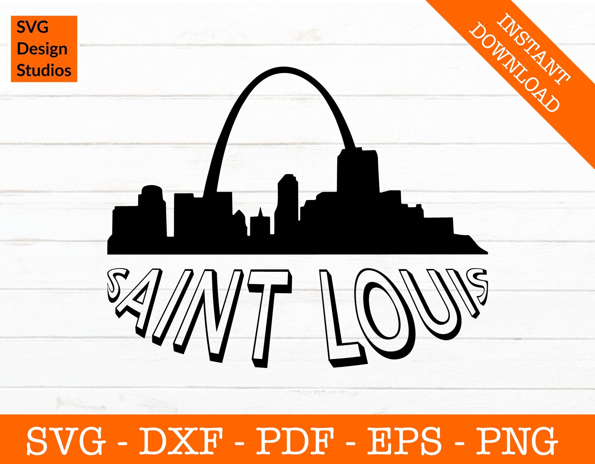 St Louis Arch Svg, St Louis Svg, Saint Louis Skyline Svg, Cityscape ...
