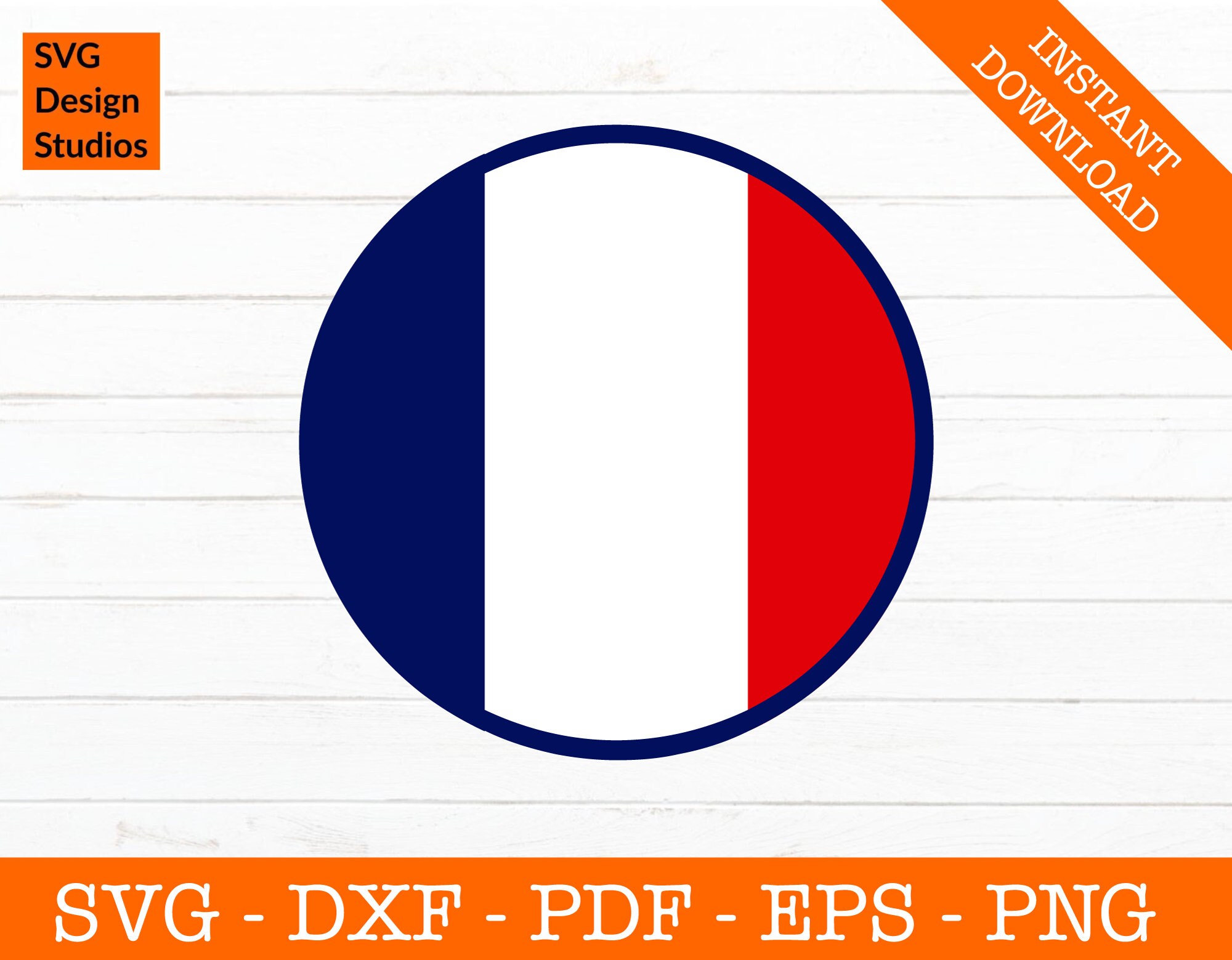 France Svg Round French Flag Clipart Svg Cut File PNG - Etsy