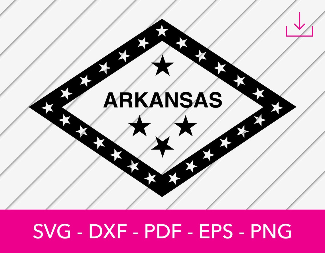 Arkansas Svg Arkansas Flag Svg Arkansas Diamond Svg - Etsy