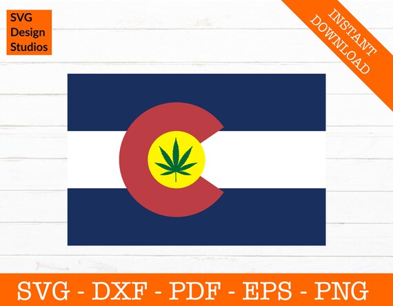 Colorado Svg Colorado State Weed Flag Svg Hemp Clipart SVG | Etsy