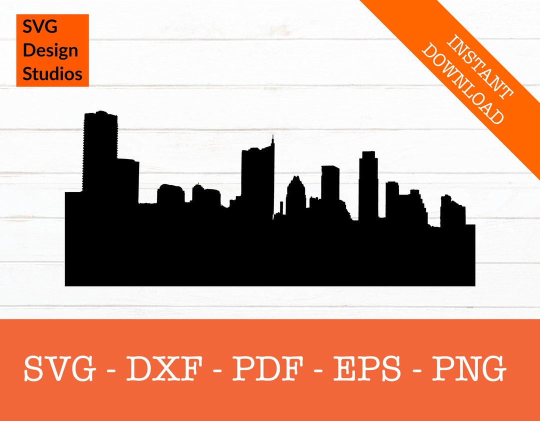 Austin Skyline SVG, Austin Texas SVG, Urban Svg, City Silhouette ...