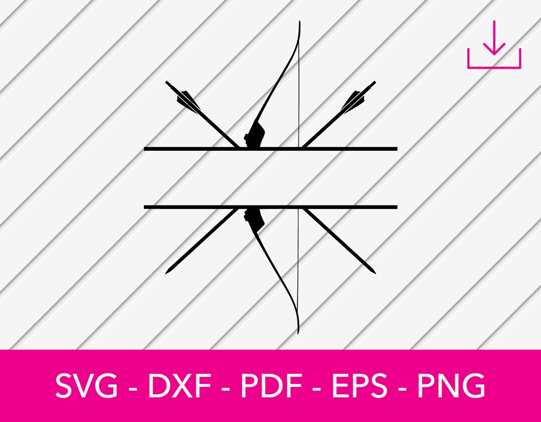 Bow Svg, Archery Split Frame Svg, Bow and Arrow Svg, Recurve Svg ...