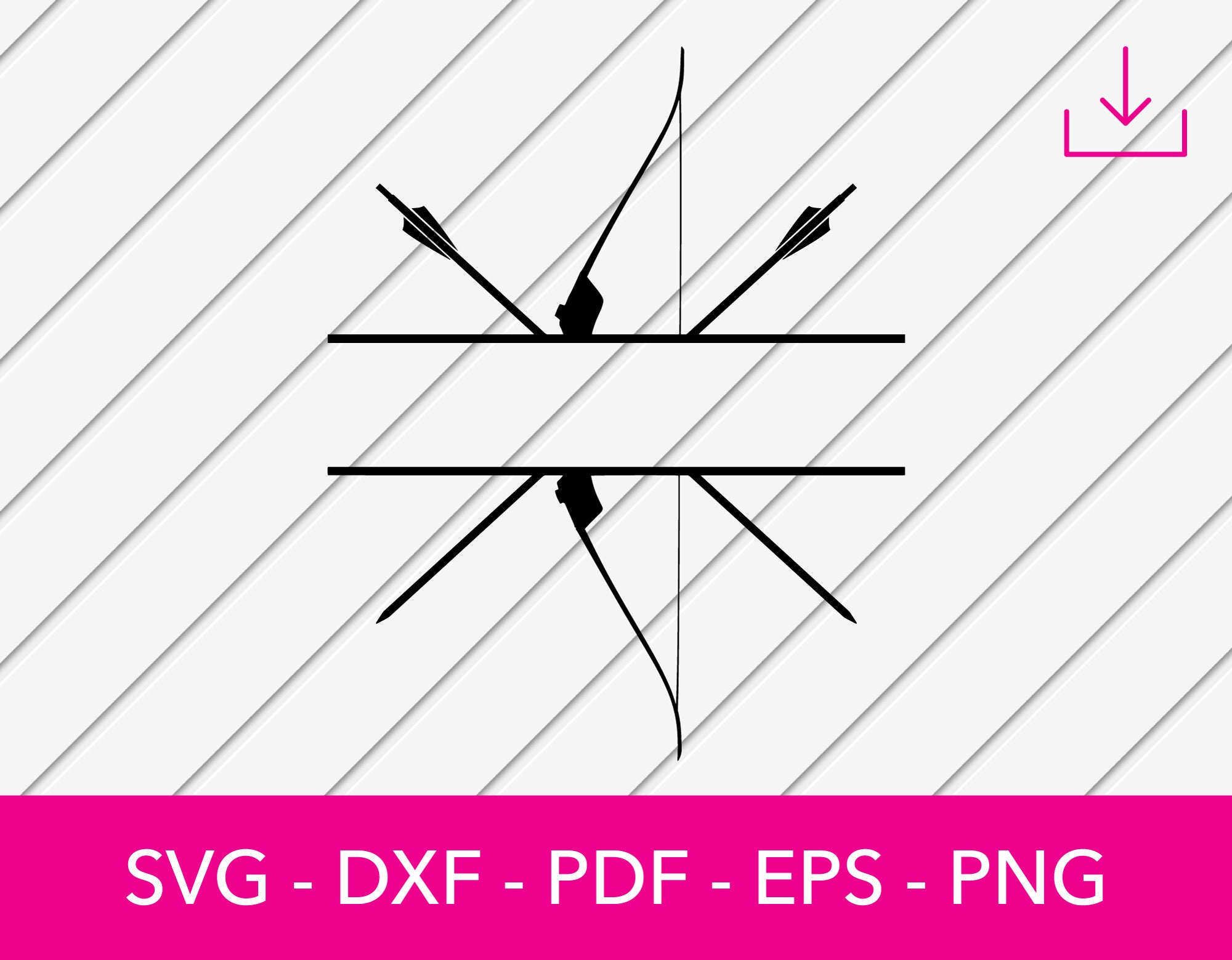 Bow Svg Archery Split Frame Svg Bow and Arrow Svg Recurve - Etsy