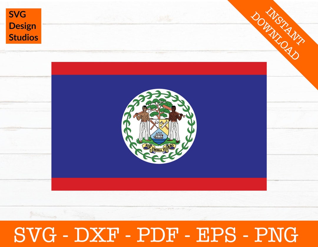 Belize Svg, Belize Flag Svg Clipart, Belize Design - Cut File - PNG ...