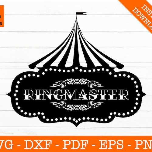 Ringmaster Svg Carnival Vector Circus Svg Silhouette SVG - Etsy