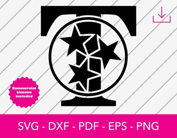 Tennessee Tristar Svg Tennessee Svg Tennessee State Flag - Etsy